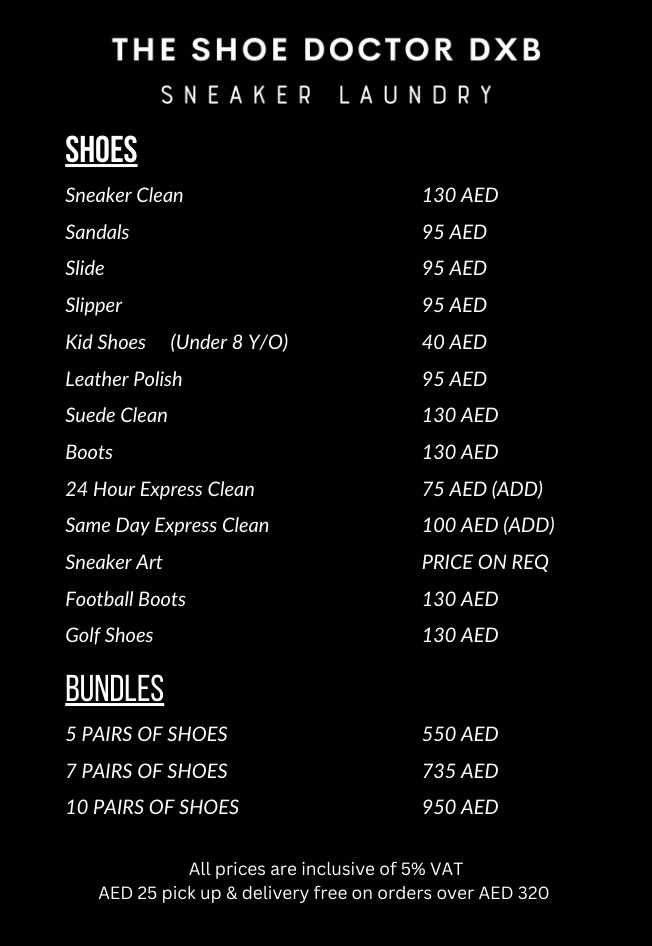 Shoe cleaning and restoration services - The Shoe Doctor DXB – The Shoe ...